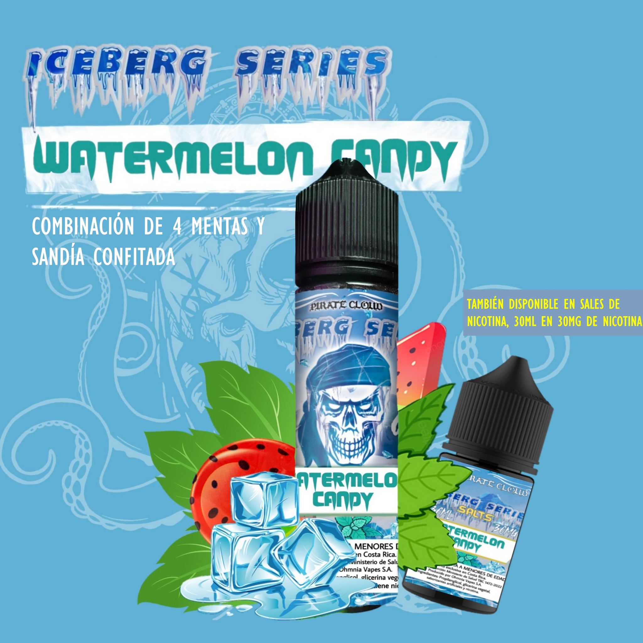 Watermelon Candy by Pirate Cloud Iceberg Series 60ml | Vaper's Club