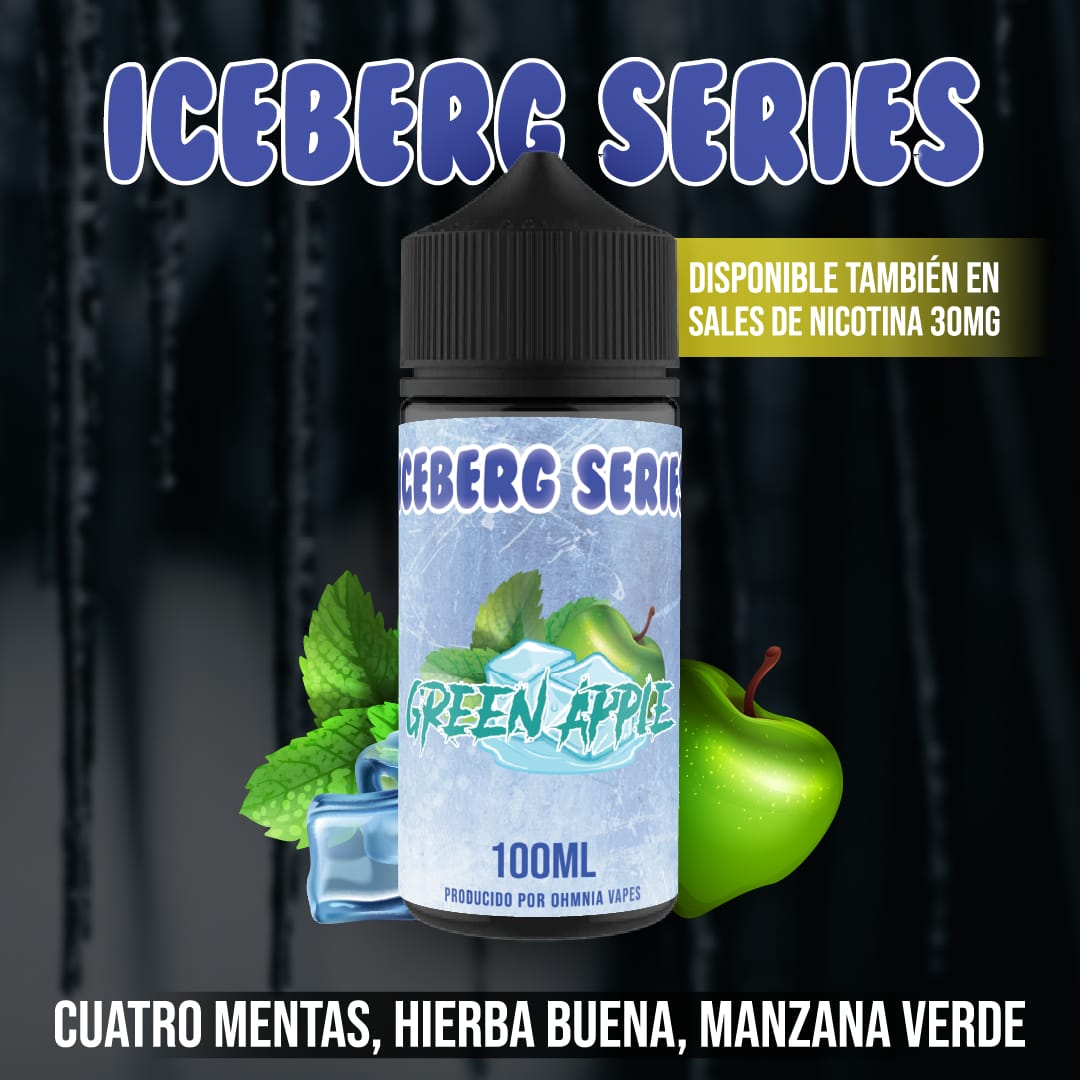 Green Apple by Pirate Cloud Iceberg Series 100ml | Vaper's Club
